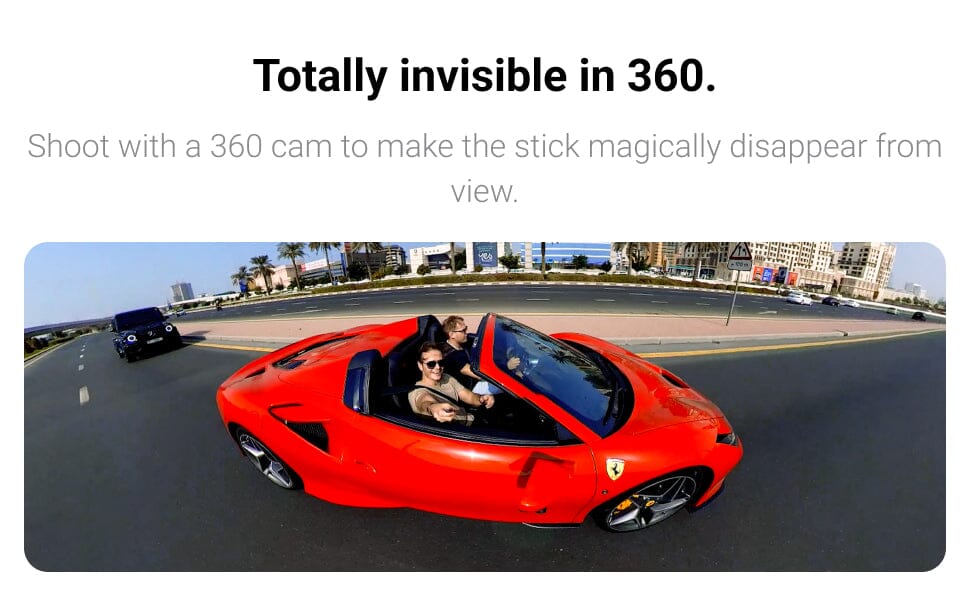 Insta360 X3 camera bundle with Power Invisible selfie stick, Lens guar ...